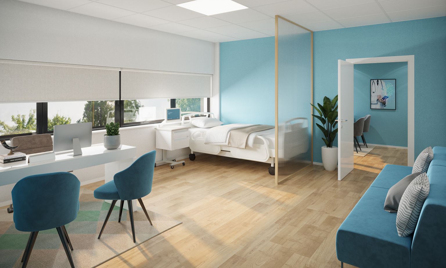 Hospitals and clinics rendering services - Property Visualizer